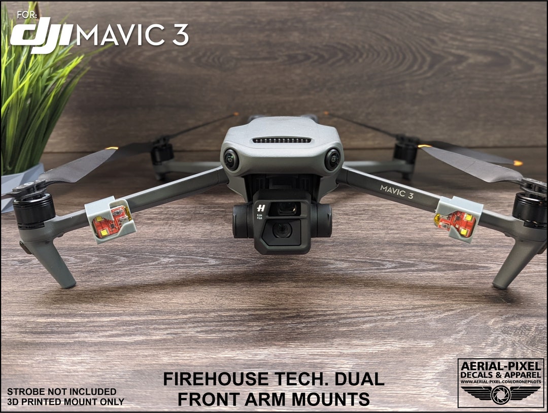 DJI Mavic 3 Strobe Light Mounts for Firehouse Technology Dual strobe Not Included - Etsy