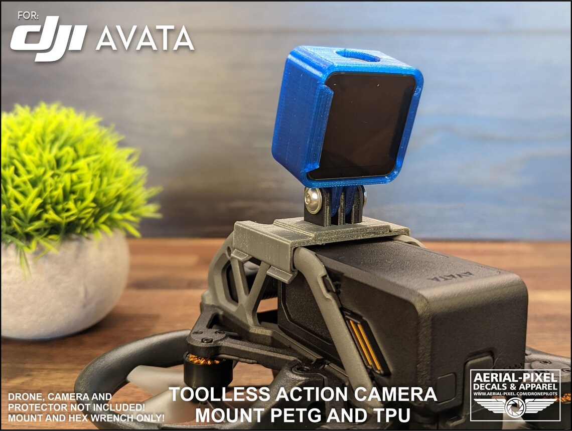 DJI AVATA Toolless Gopro Action Camera Mount - Etsy