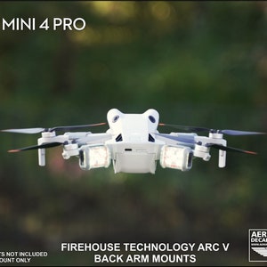 DJI Mini 4 Pro Strobe Light Mounts for Firehouse Technology Arc V (strobe Lights Not Included ...