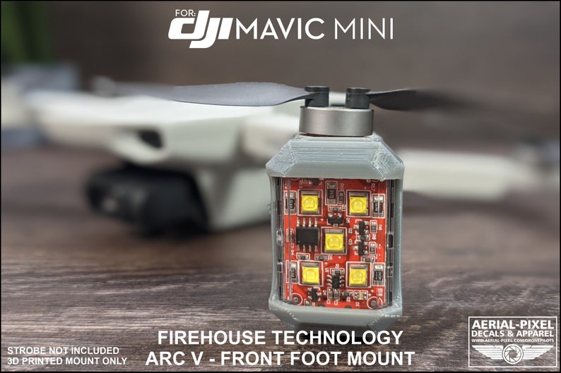 DJI Mavic Mini and Mini 2 Strobe Light Mounts for Firehouse - Etsy