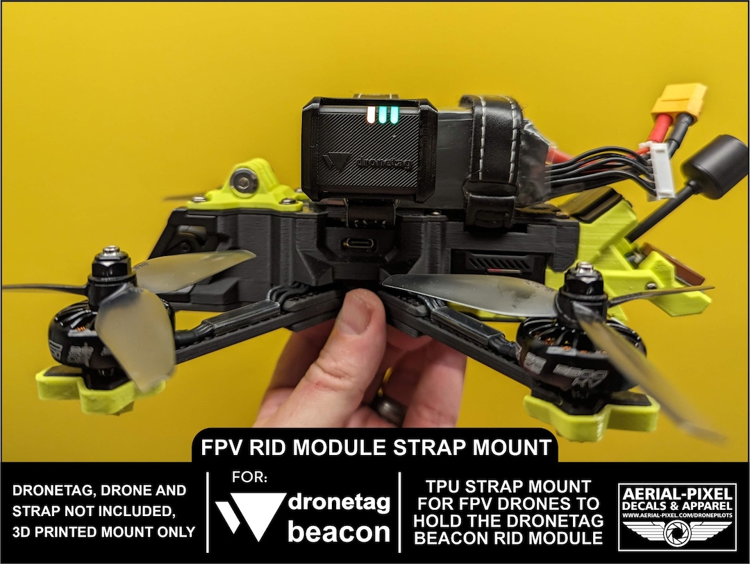 FPV Battery Strap Mount for Dronetag Beacon Remote ID RID (dronetag Not ...
