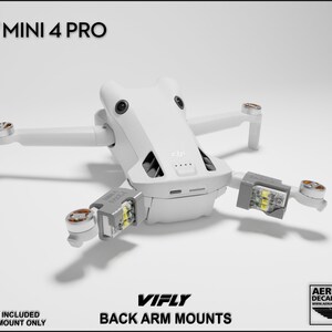 DJI Mini 4 Pro Strobe Light Mounts for VIFLY Strobe and VIFLY Platinum (strobe Lights Not ...