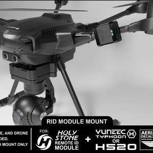 Yuneec Typhoon H or H520 Holy Stone Remote ID Module Mount (RID Module Not Included) - Etsy