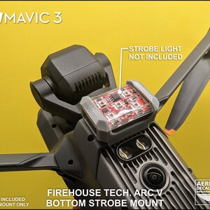 DJI Mavic 3 Series (standard, Pro and Classic) Firehouse Technology ARC V Bottom Strobe Light ...