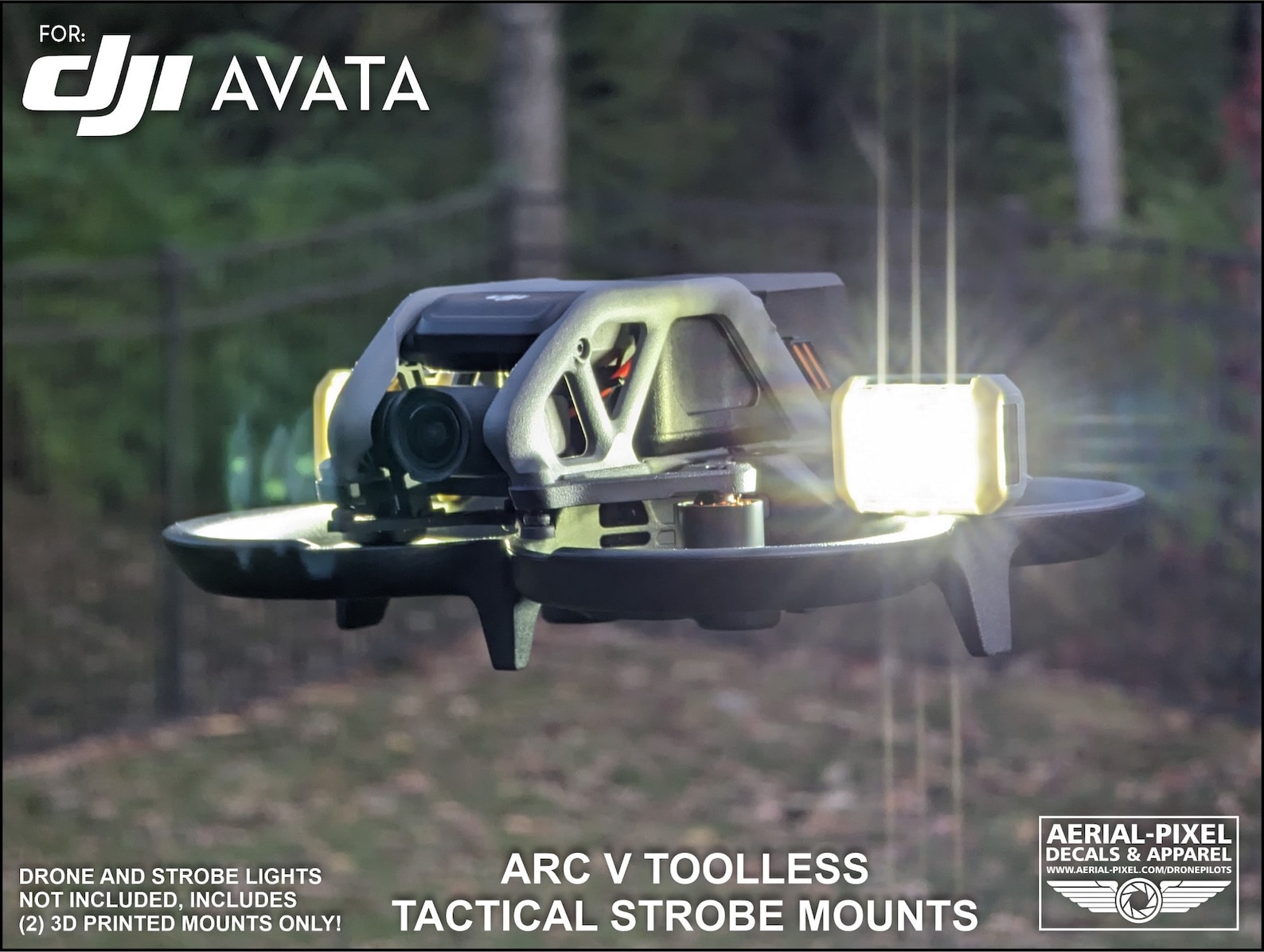 DJI AVATA Tactical Lighting Strobe Mounts for Firehouse - Etsy India