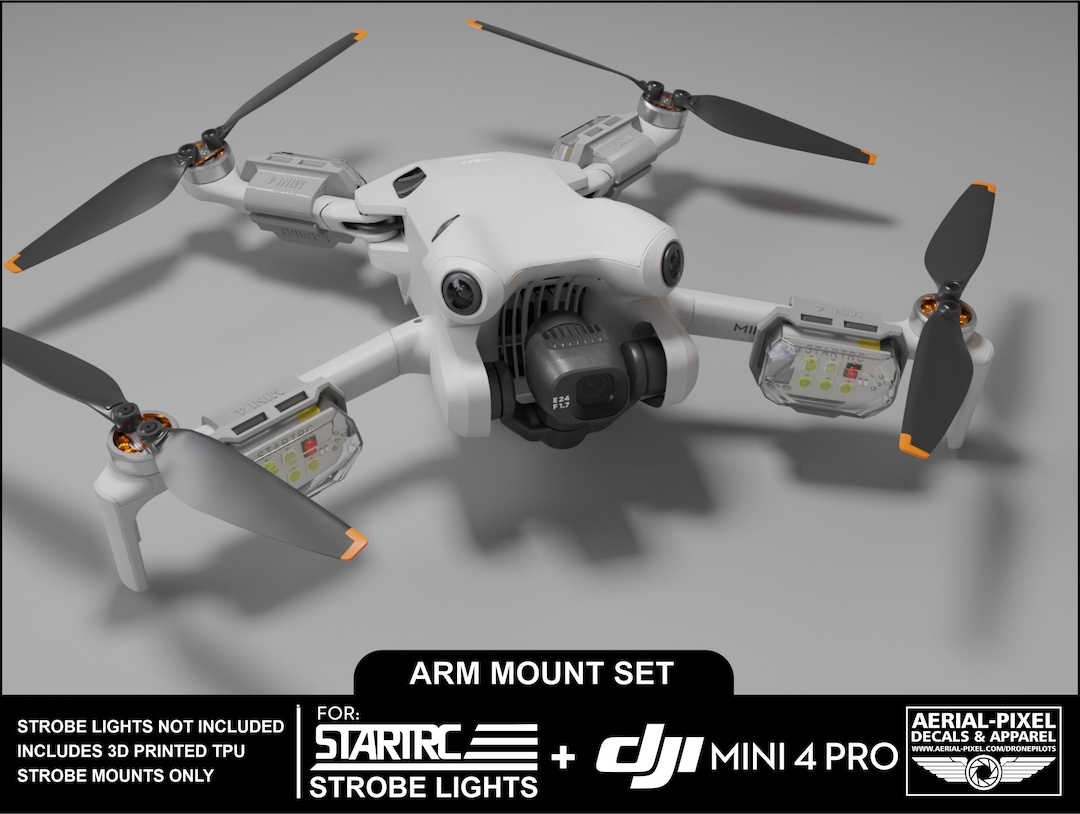 DJI Mini 4 Pro Strobe Light Mounts for Startrc Strobes (strobe Not Included) - Etsy