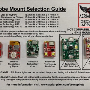Autel EVO LED Strobe Light Mount for Flytron Strobon Cree and Firehouse ...