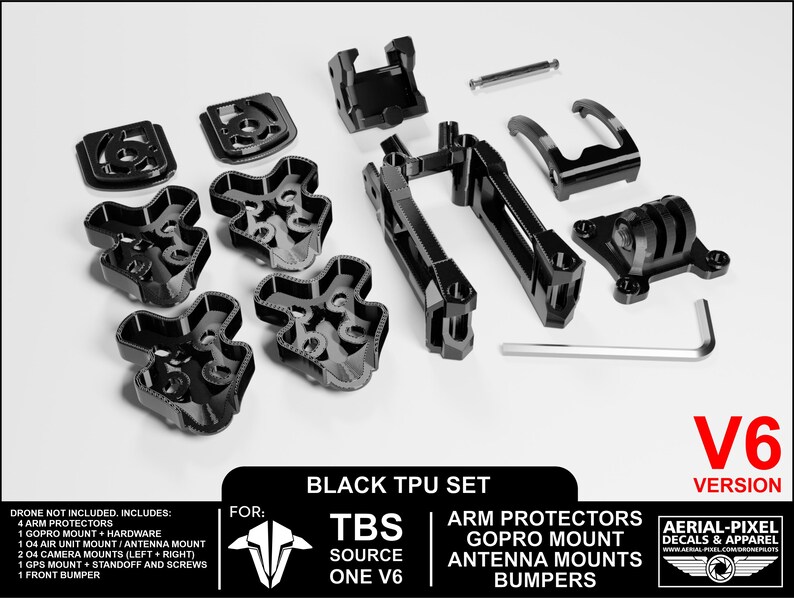 TBS Source One V6 DJI O4 Pro TPU Set - Choose From 10 Different Colors ...