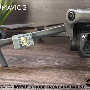 DJI Mavic 3 Strobe Light Mounts for VIFLY Strobe and Platinum Strobe (strobe Lights Not Included ...