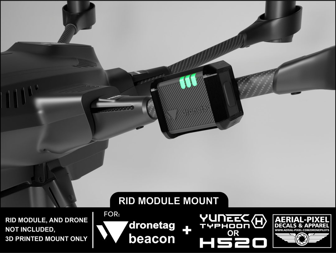 Yuneec Typhoon H or H520 Dronetag Beacon Remote ID Module Mount (RID Module Not Included) - Etsy