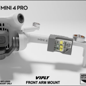 DJI Mini 4 Pro Strobe Light Mounts for VIFLY Strobe and VIFLY Platinum (strobe Lights Not ...