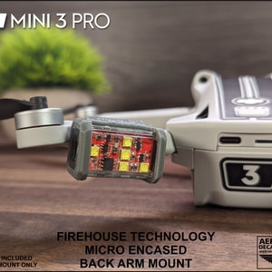 DJI Mini 3 Pro Strobe Light Mounts for Firehouse Technology Micro Encased Version (strobe Not ...