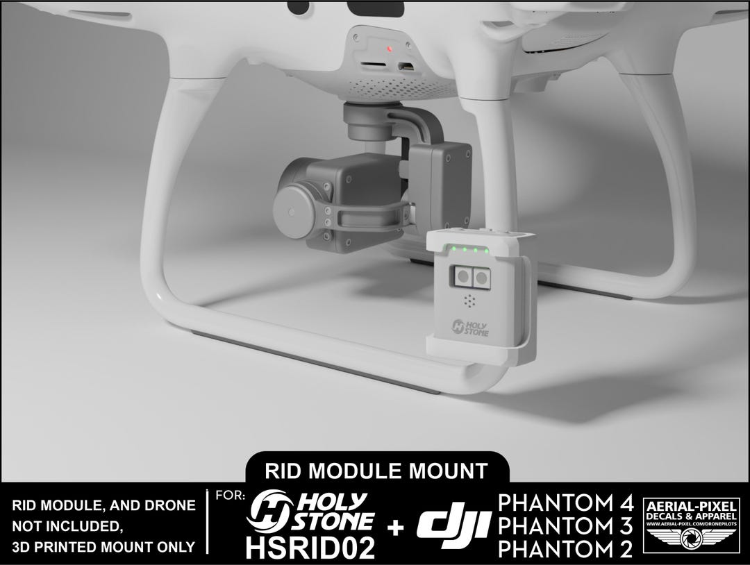 DJI Phantom 4 or 3 Series Holy Stone HSRID02 and Holyton HT65 Remote ID ...