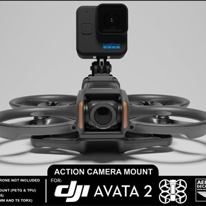DJI Avata 2 Gopro Action Camera Mount 3D Printed PETG and TPU! - Etsy