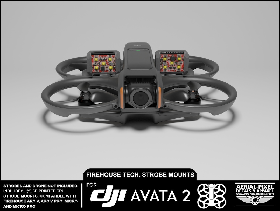DJI AVATA 2 Tactical Lighting Strobe Mounts for Firehouse Technology ...