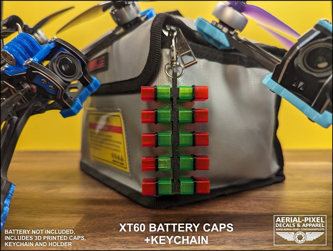 XT60 or XT30 Charge Indicator Red and Green Lipo Battery Covers / Caps ...