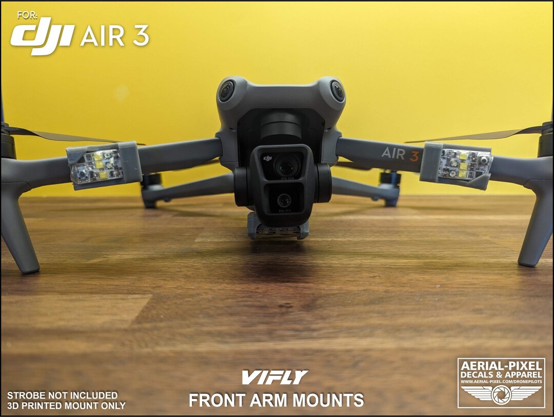 DJI Air 3 / Air 3S Strobe Light Mounts for Vifly Strobe and Vifly Platinum Strobe (strobe Lights ...