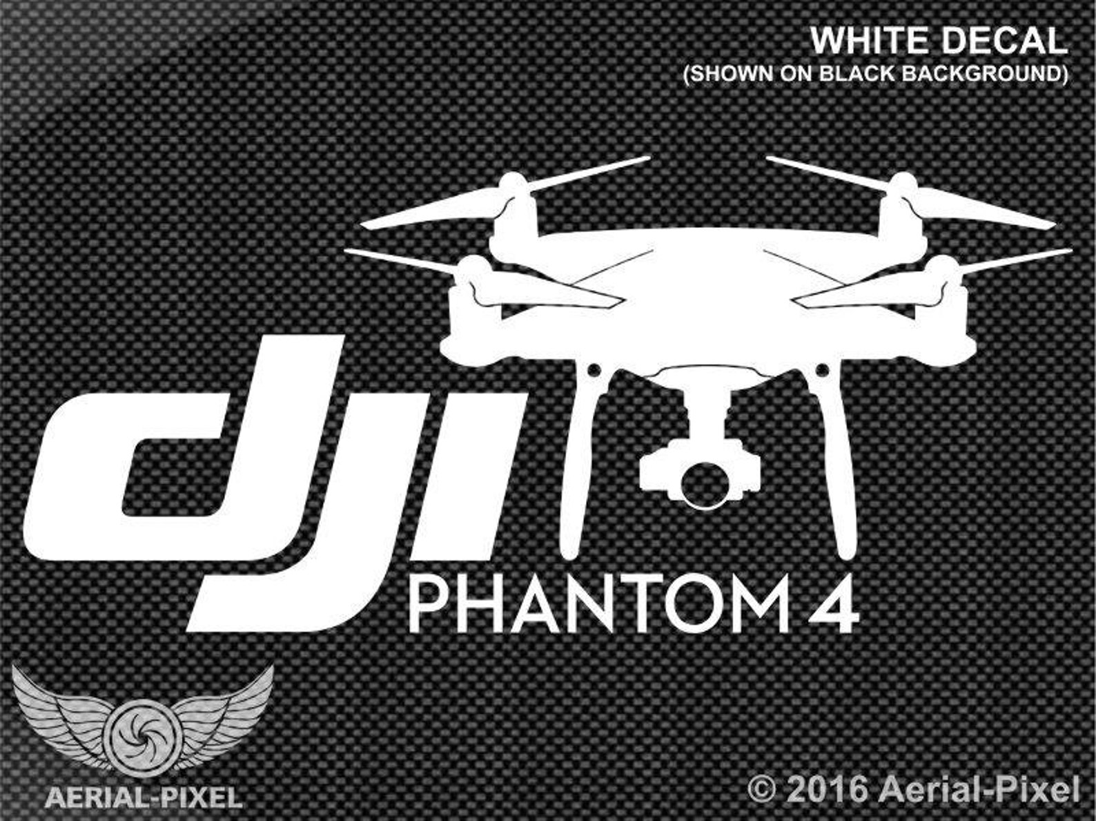 DJI Phantom 4 Case & Vehicle Decal Sticker Quadcopter UAV | Etsy