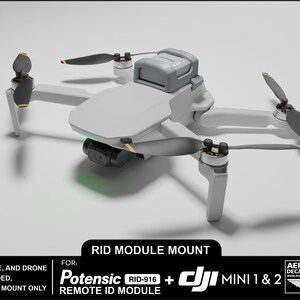 DJI Mini 1 and 2 Potensic RID-916 Remote ID Module Mount (module Not Included) - Etsy