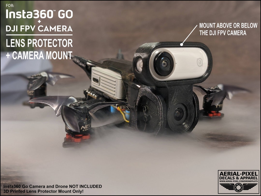 Insta360 Go Camera Mount + DJI FPV Camera Lens Protector - Etsy