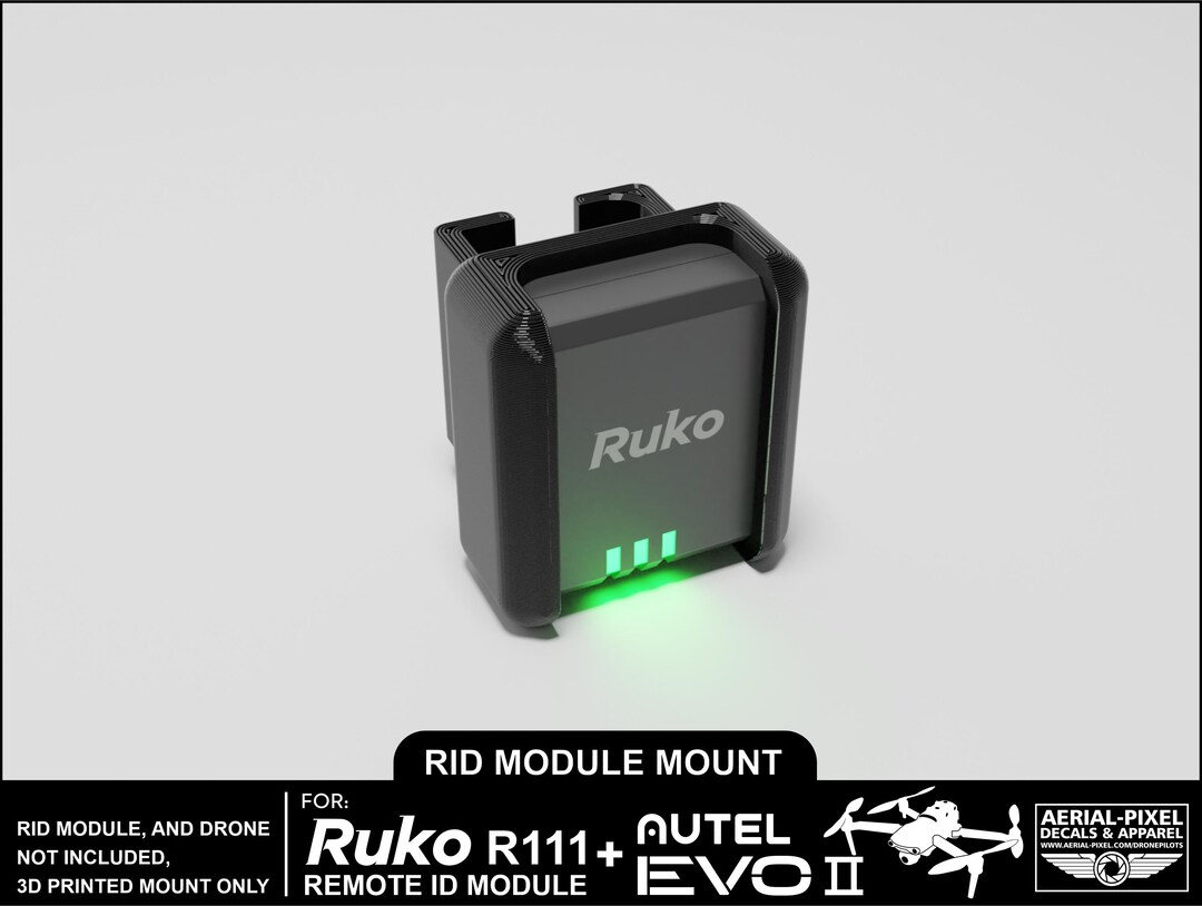 Autel EVO II Ruko R111 Remote ID Module Mount (module Not Included) - Etsy