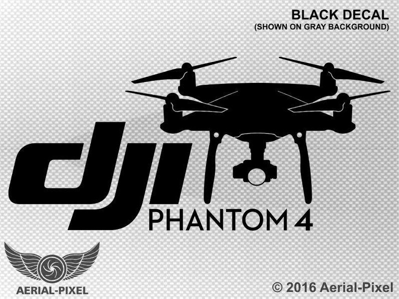 DJI Phantom 4 Case & Vehicle Decal Sticker Quadcopter UAV | Etsy