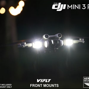DJI Mini 3 Pro and Mini 3 Strobe Light Mounts for Vifly Strobe and Platinum (strobe Not Included ...