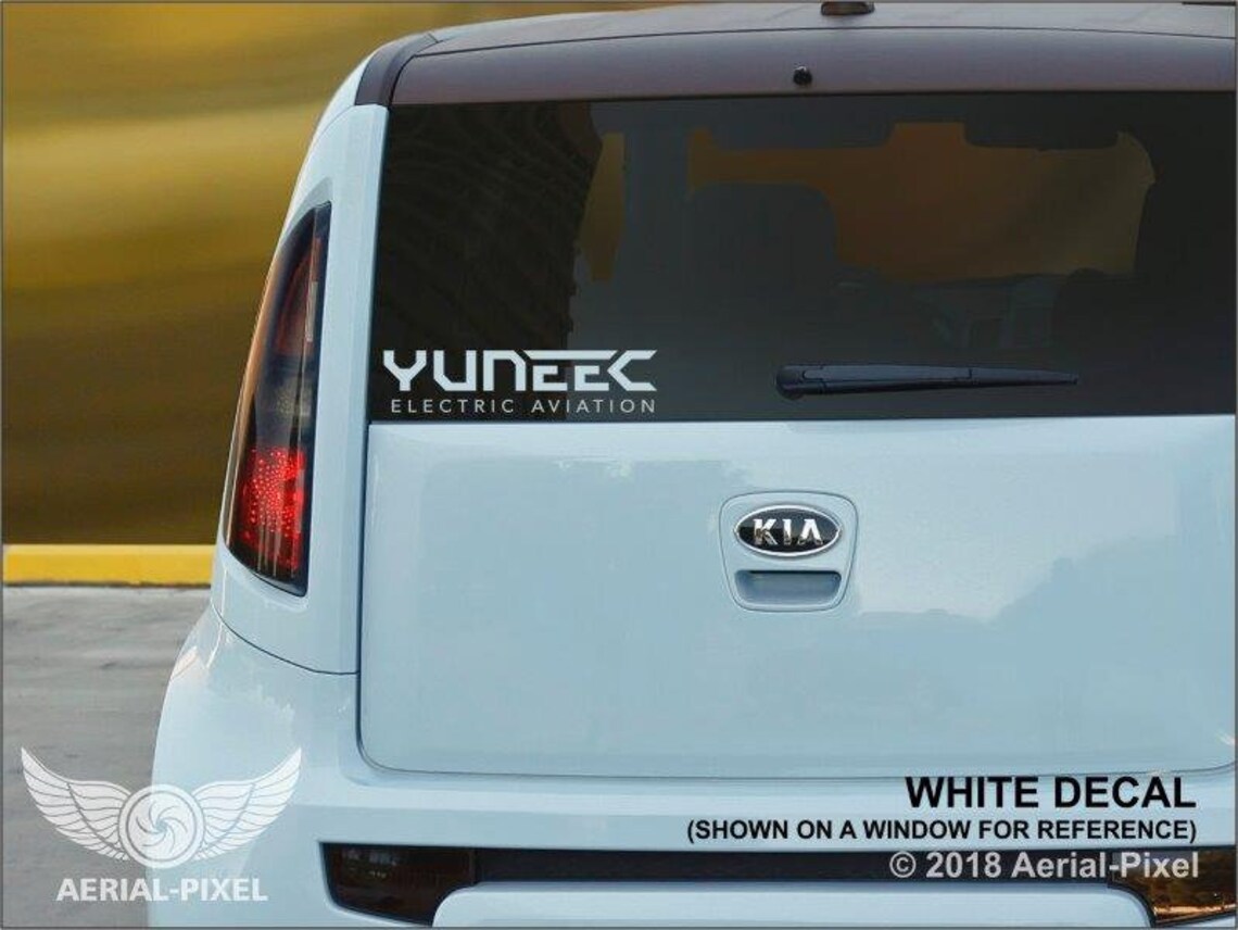 Yuneec Electric Aviation Logo Window or Case Decal Sticker for Typhoon ...