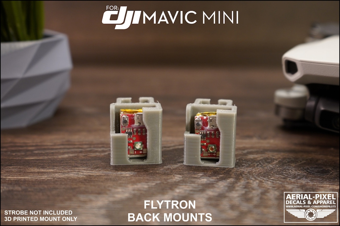 DJI Mavic Mini / Mini 2 Strobe Light Mount for Flytron Strobon Cree and ...