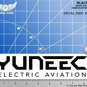 Yuneec Electric Aviation Logo Window or Case Decal Sticker for Typhoon ...