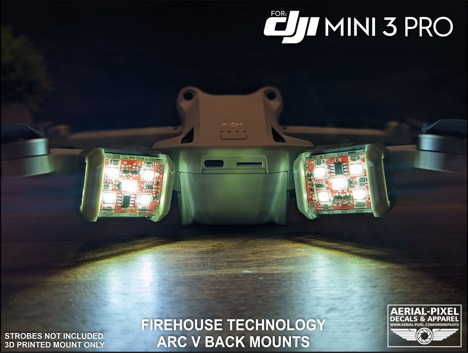 DJI Mini 3 Pro Strobe Light Mounts for Firehouse Technology - Etsy
