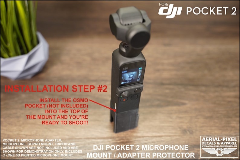 DJI Pocket 2 Microphone Mount for Cold / Hot Shoe Mics for - Etsy