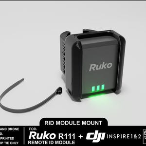 DJI Inspire 1 and 2 Ruko R111 Remote ID Module Mount (ruko Module Not ...