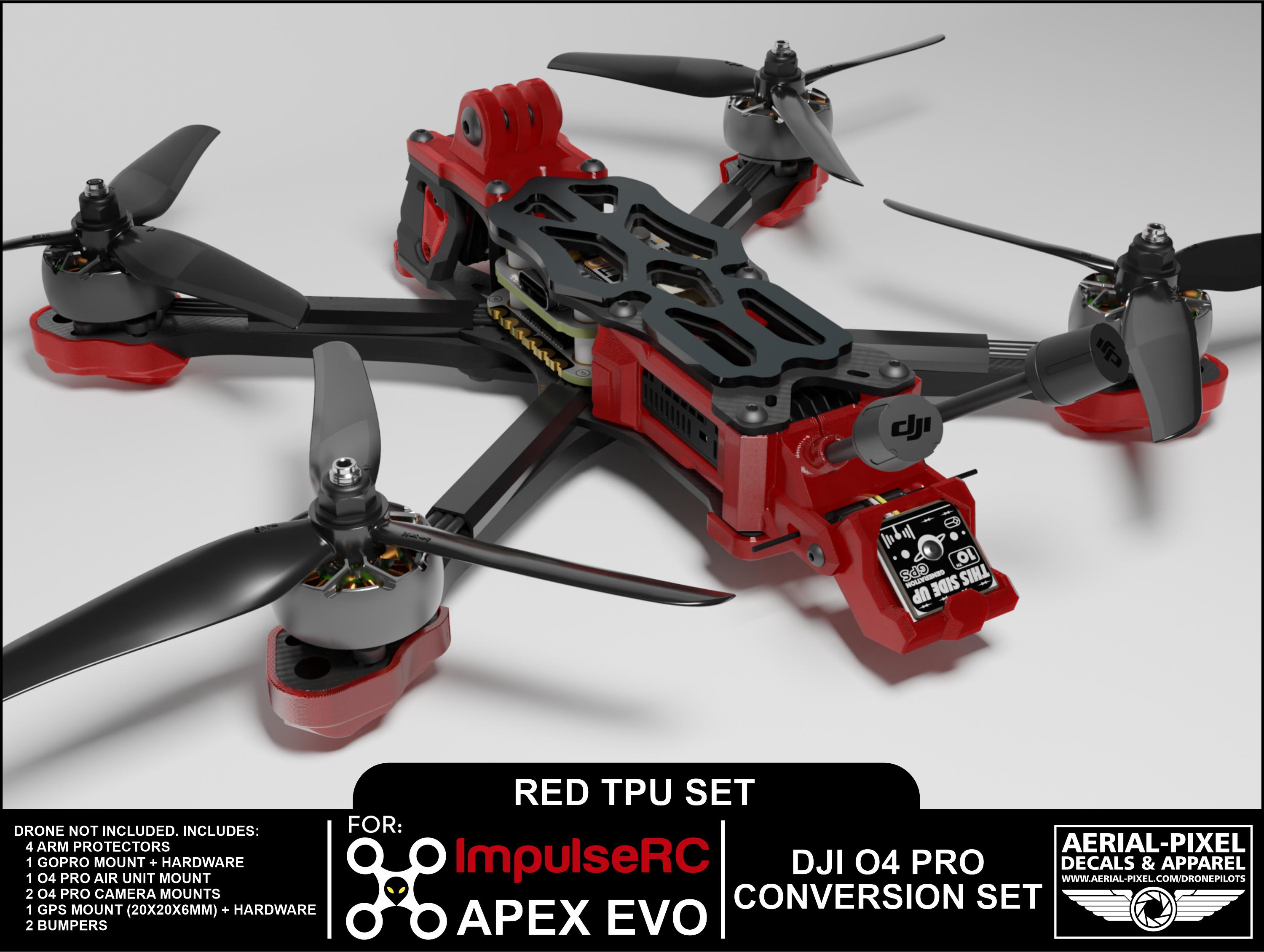 Impulserc Apex Evo 5in DJI O4 Pro TPU Conversion Set - Choose From 10 ...