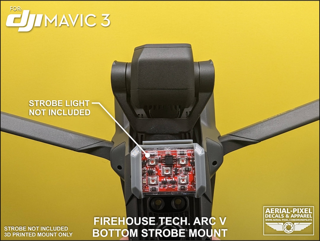 DJI Mavic 3 Series (standard, Pro and Classic) Firehouse Technology ARC V Bottom Strobe Light ...