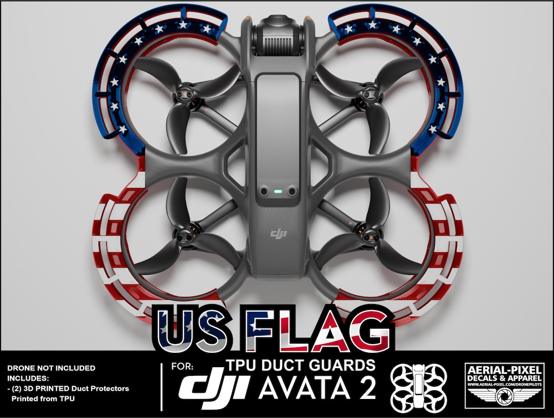 DJI Avata 2 TPU Duct Guards / Protectors - US Flag Version - Limited ...