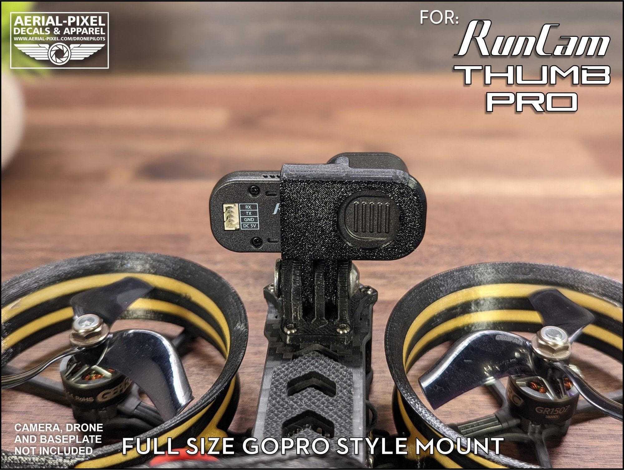 Buy Runcam Thumb Pro Full Size Gopro Style Mount 3D Printed 9 Online in ...