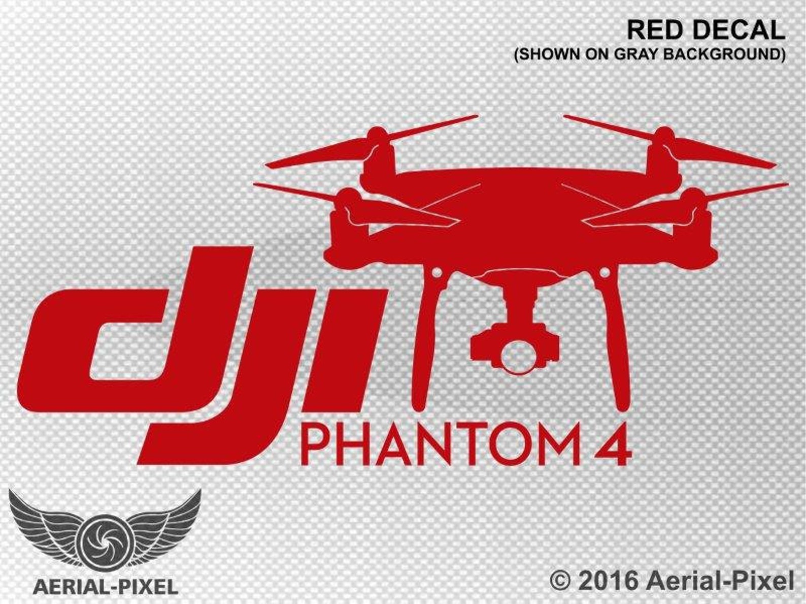 DJI Phantom 4 Case & Vehicle Decal Sticker Quadcopter UAV | Etsy
