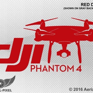 DJI Phantom 4 Case & Vehicle Decal Sticker Quadcopter UAV Drone - Etsy