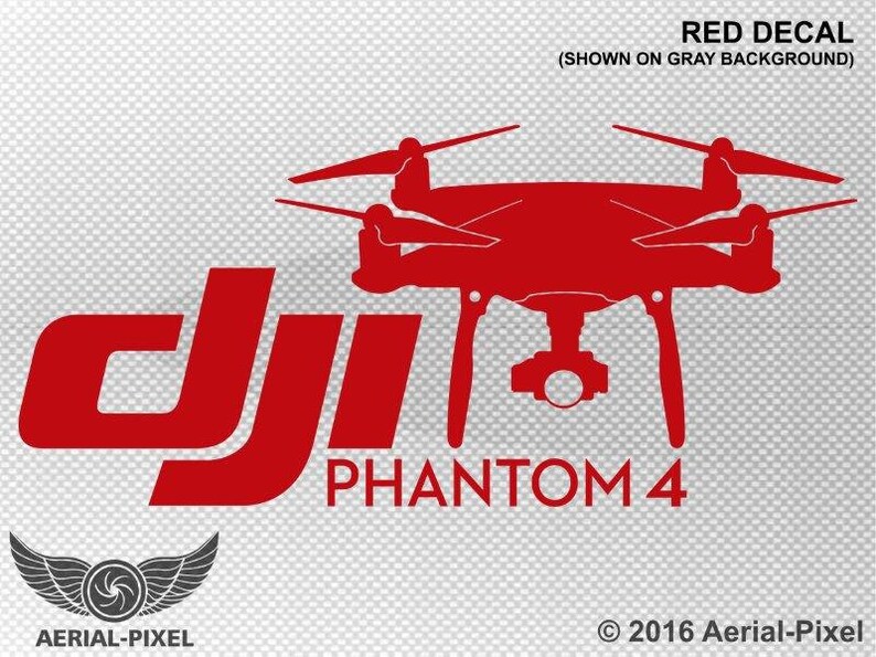 DJI Phantom 4 Case & Vehicle Decal Sticker Quadcopter UAV | Etsy