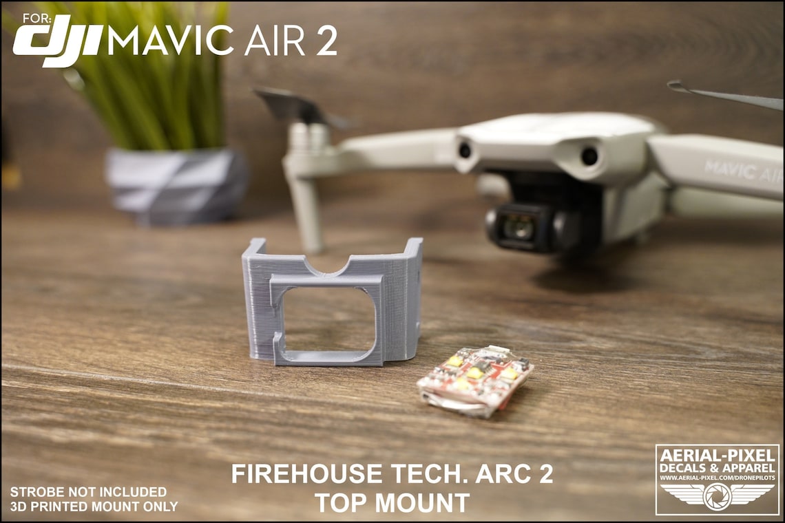 DJI Mavic Air 2 and Air 2S Top Strobe Mount for Firehouse - Etsy