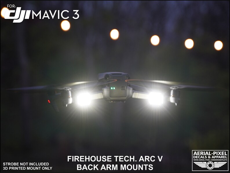 DJI Mavic 3 Strobe Light Mounts for Firehouse Technology Arc V - Etsy