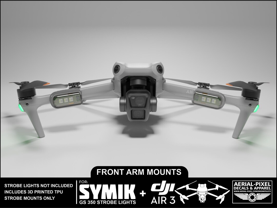DJI Air 3 Strobe Light Mounts for Symik GS 350 Strobes (strobe Not Included) - Etsy
