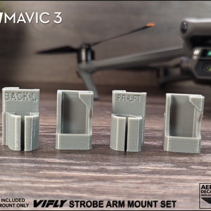 DJI Mavic 3 Strobe Light Mounts for VIFLY Strobe and Platinum Strobe (strobe Lights Not Included ...