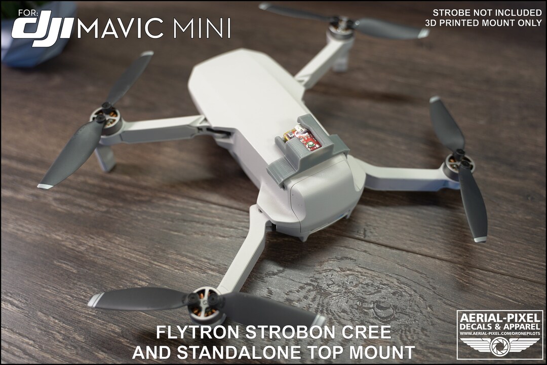 DJI Mavic Mini / Mini 2 Top Strobe Light Mount for Flytron Strobon Cree ...
