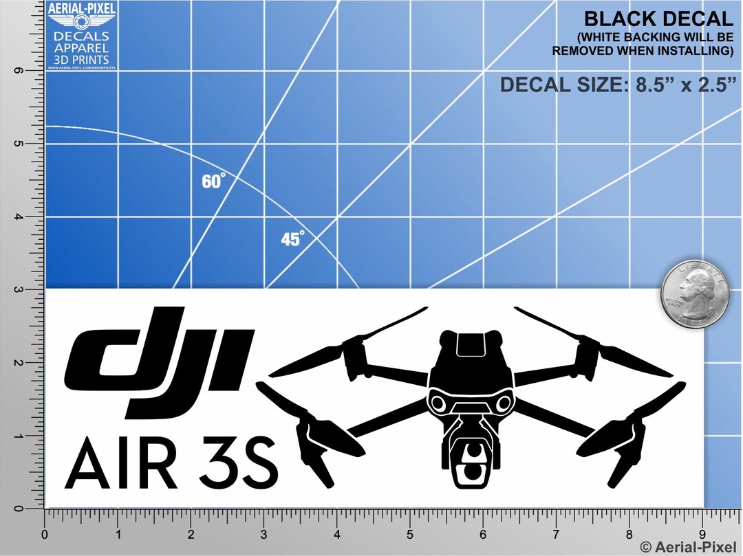 DJI Air 3S Case & Vehicle Decal Drone Sticker - Etsy
