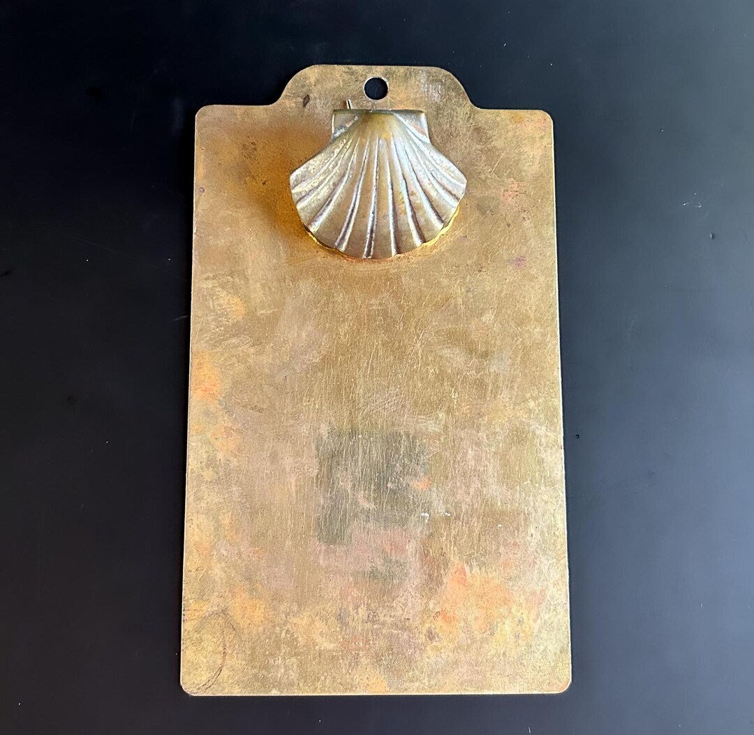 Vintage Solid Brass Seashell Clamp Clipboard, Art Deco Style, Andrea by ...