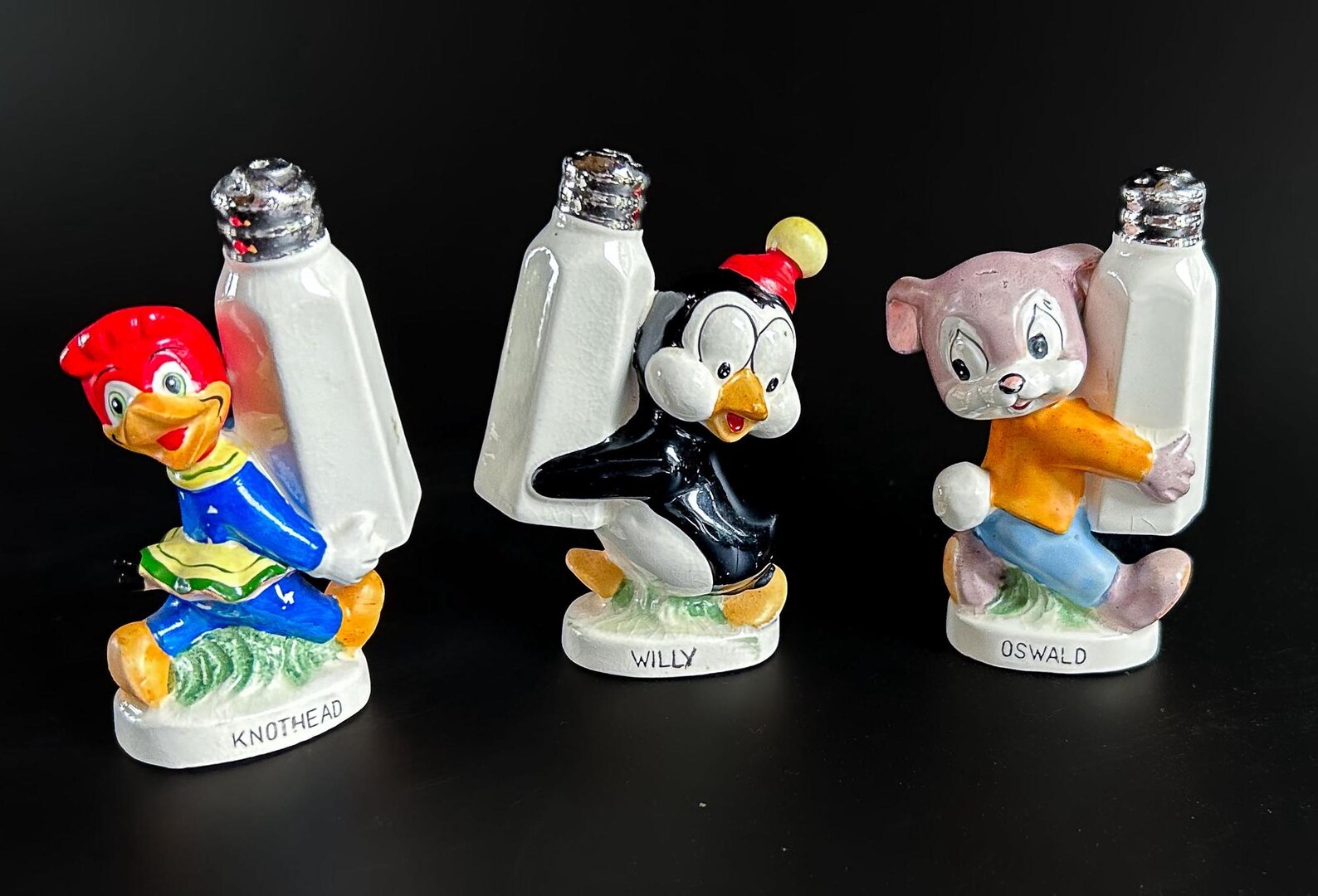 VERY RARE Walter Lantz Characters Salt and Pepper Shakers 1958 ...
