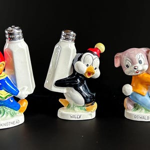 VERY RARE Walter Lantz Characters Salt and Pepper Shakers 1958 ...