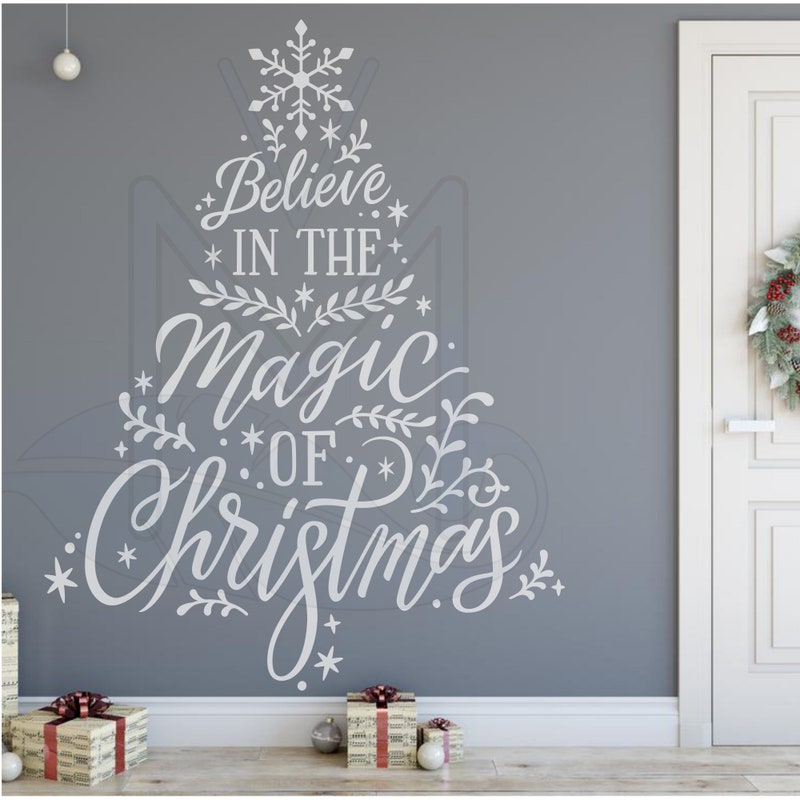 Christmas Tree Wall Decal - Etsy